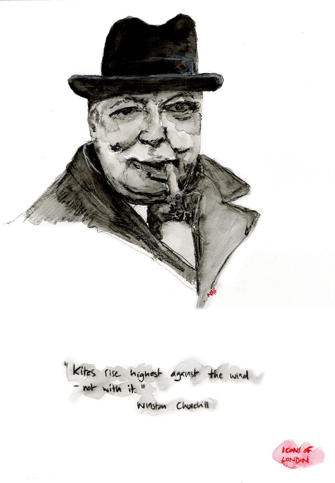 Winston Churchill — Icons of London – Atelier Artistic NAF